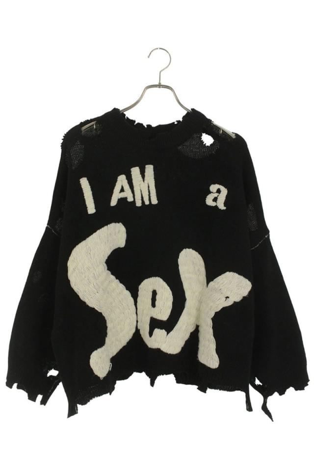 セントマイケル サイズ:S  SM-YS1-0000-C24 Sex Pistolsダメージ加工ニット 中古 SS13