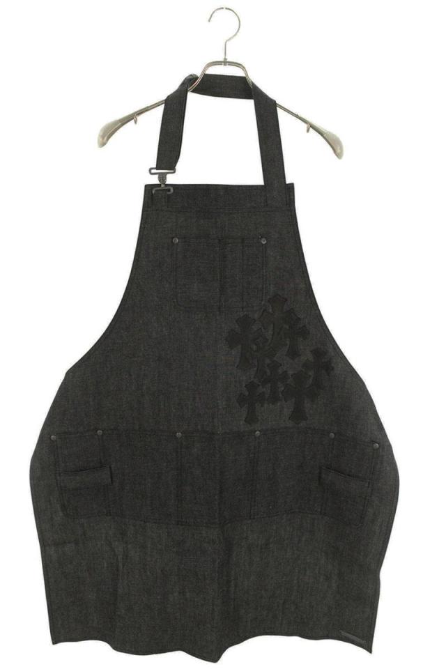 クロムハーツ   CEMETERY CROSS APRON セメタリークロスパッチデニムエプロン 中古 SJ02