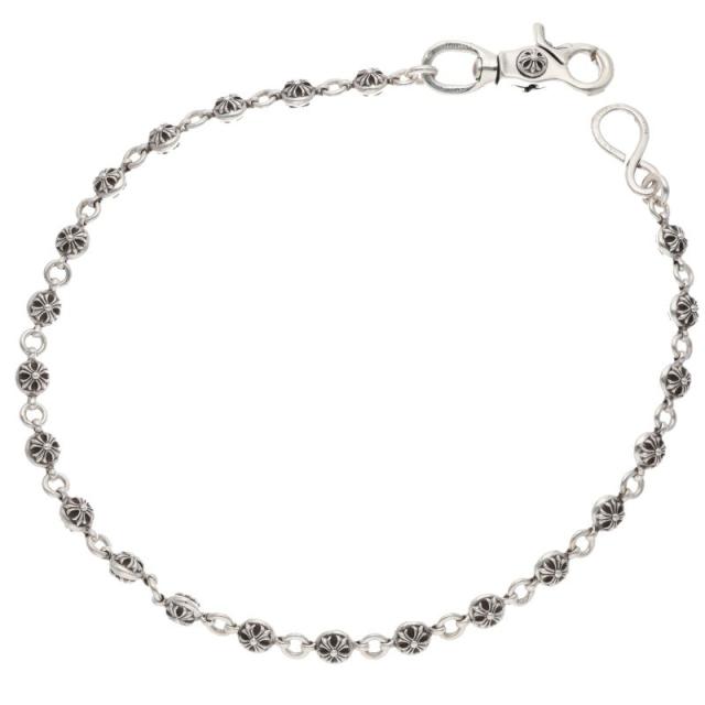 クロムハーツ サイズ:ロング  2BALL LONG-S 1クリップロング#2クロスボール シルバーウォレットチェーン 中古 SS07