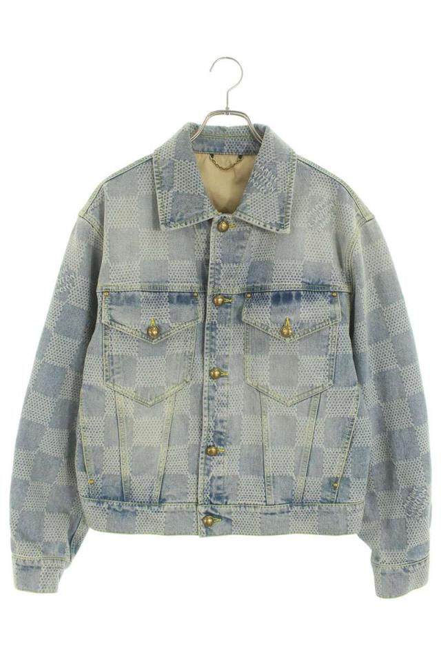 ルイヴィトン サイズ:48  RM251M GRT HSA41W ダミエデニムスケートデニムジャケット 中古 SS13