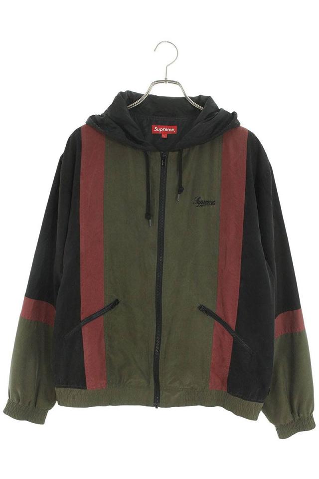シュプリーム サイズ:L  17SS  Silk Hooded Jacket シルクフードブルゾン 中古 BS99