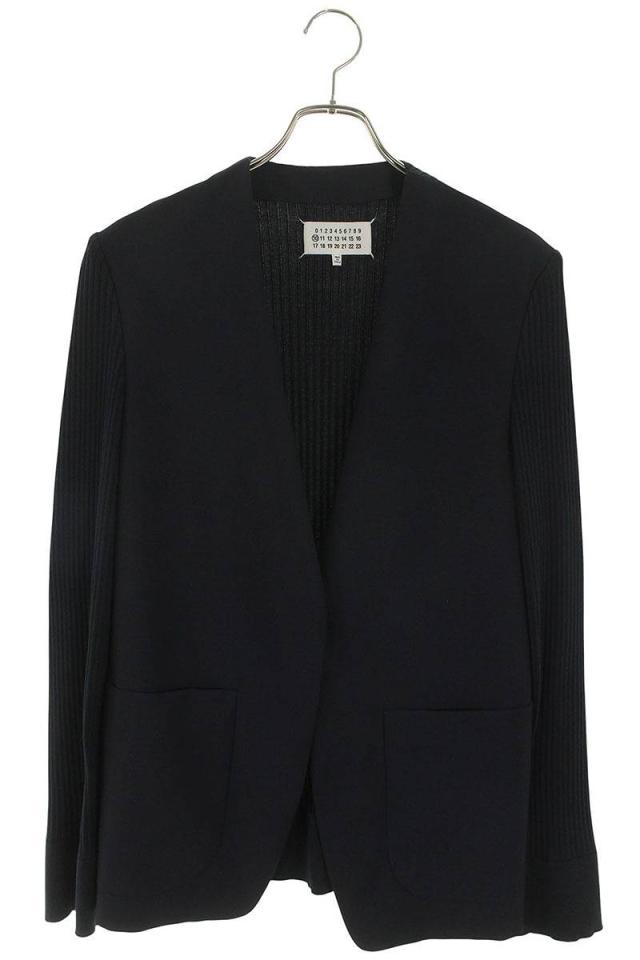 メゾンマルジェラ サイズ:46  S30BN0472 リブ切替ノーカラージャケット 中古 BS99