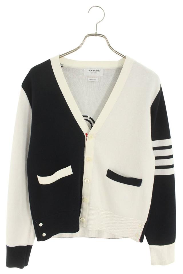 トムブラウン サイズ:1  MKC406F-Y3006415 4BARドッグ柄コットンカーディガン 中古 FK04