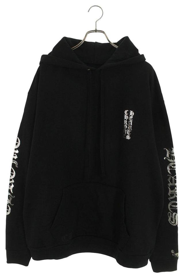 クロムハーツ サイズ:XL  SWTSHRT PLV アームロゴバックスクロールラベルパーカー 中古 OK15