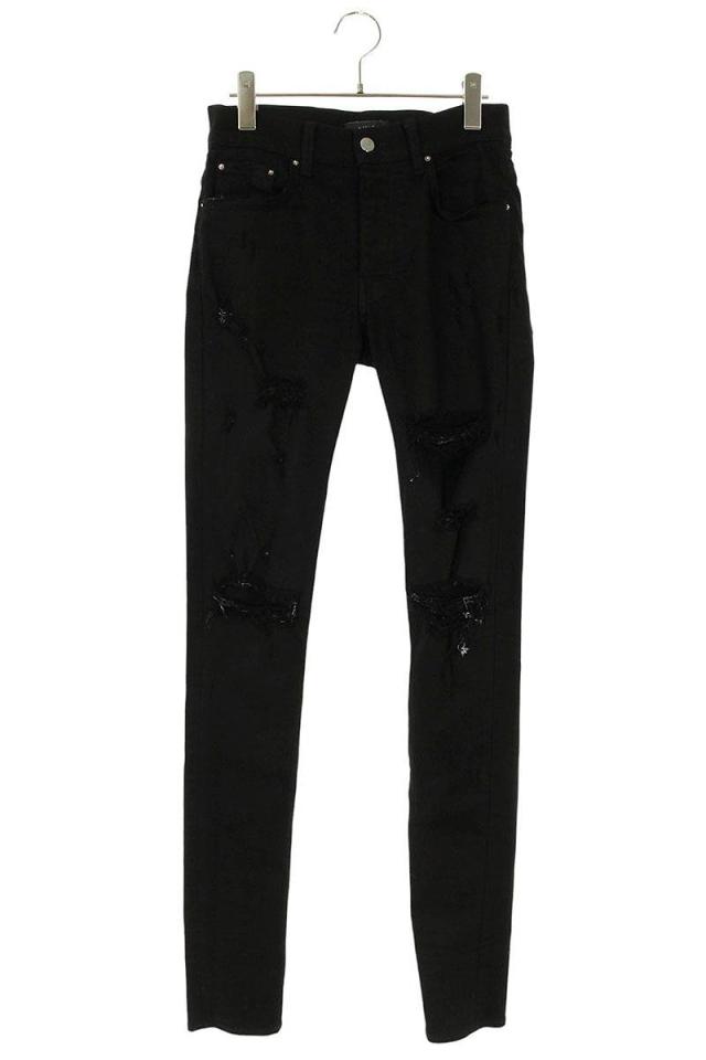 アミリ サイズ:28インチ クラッシュ加工スキニーロングパンツ 中古 BS99