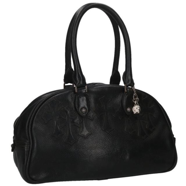 クロムハーツ サイズ:SM（JVP)  SM GYM SM ジムバッグ 現行型CHチャーム付きスモールレザーハンドバッグ 中古 SJ02