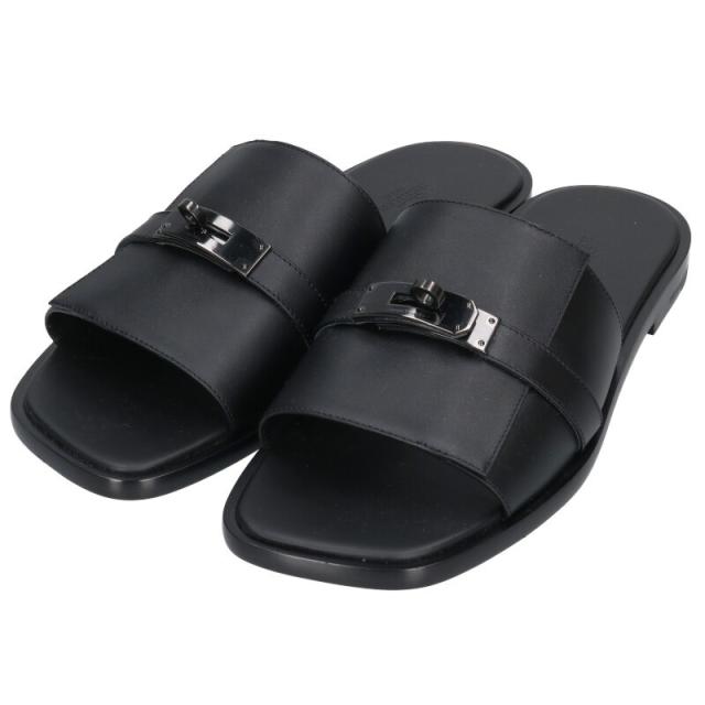 エルメス サイズ:42  ガブリエル ケリーバックルレザーサンダル 中古 BS99