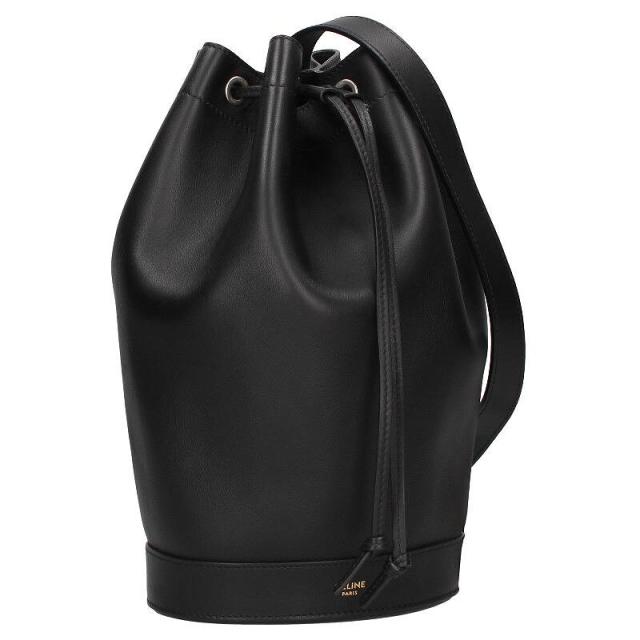 セリーヌ   セーラー ミディアム 190793 ロゴプリントバケットレザーショルダーバッグ 中古 BS99