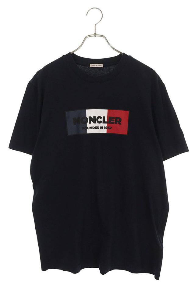 モンクレール サイズ:XL  SS RSHIRT C-SCOM-22-63927 トリコロールロゴTシャツ 中古 BS99