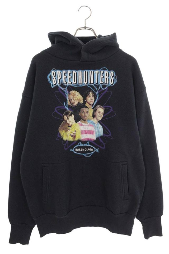 バレンシアガ サイズ:XS  19AW  541707 TCV37 スピードハンターズプルオーバーパーカー 中古 OM10