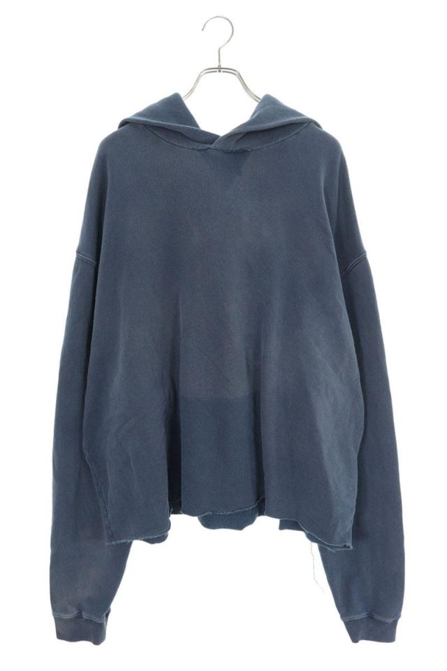 メゾンマルジェラ サイズ:L  S50GU0204 バックワッペンロゴ デストロイ加工プルオーバーパーカー 中古 OM10