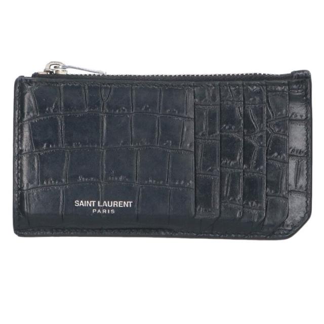 サンローランパリ   609362 クロコ型押しフラグメントカードケース 中古 BS99