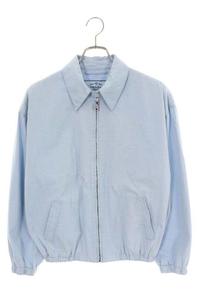 プラダ サイズ:36  292318 1716 ロゴ刺繍オールドギャバジンブルゾン 中古 FK04