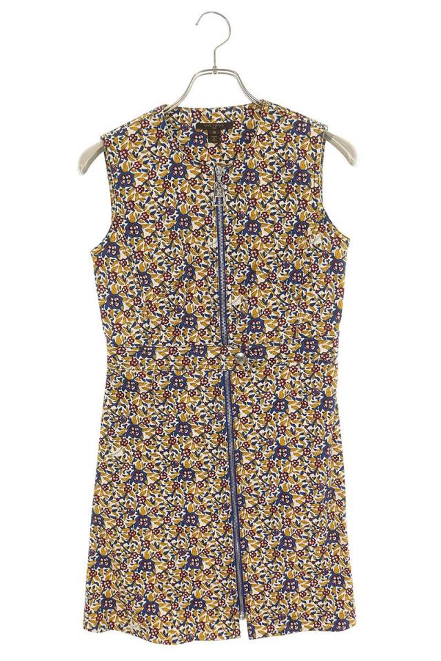 ルイヴィトン サイズ:36  15AW  RW152A F8DR52B74 花柄フロントジップワンピース 中古 BS99