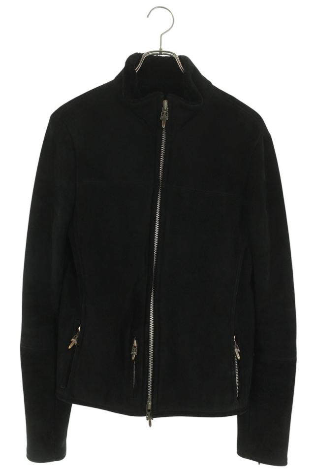 クロムハーツ サイズ:S  STRGHT CASH LINING STRGHT CASH LINING ダガージップムートンレザージャケット 中古 SJ02