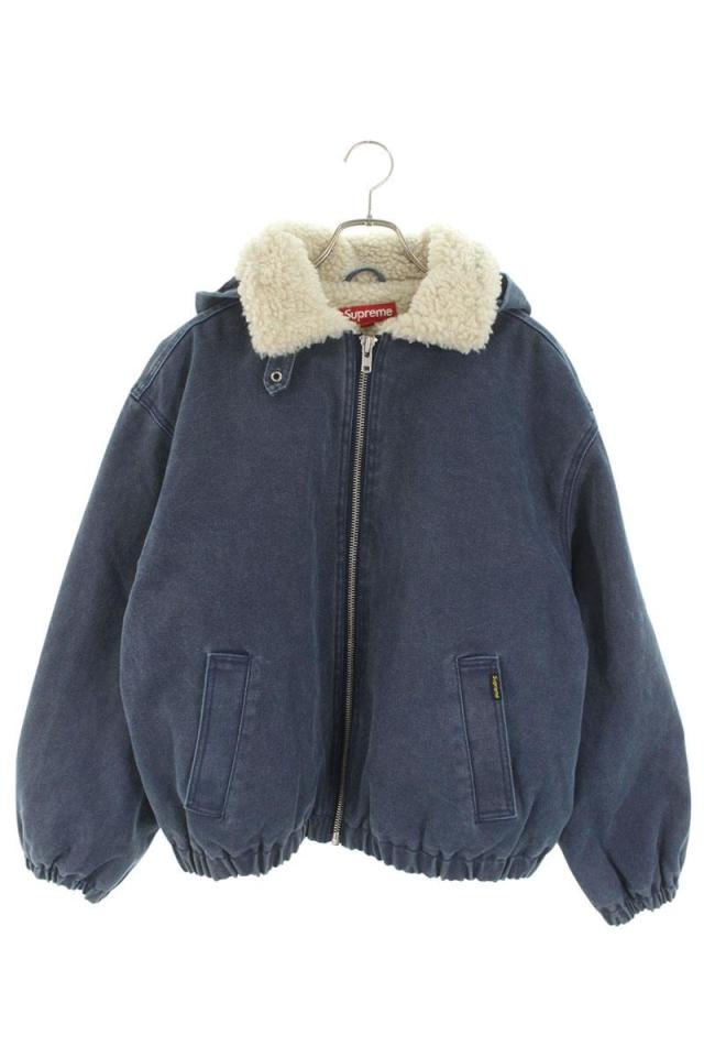 シュプリーム サイズ:M  25AW  Faux Shearling Lined Bomber Jacket フェイクシアリングラインドボンバージャケットブルゾン 中古 OM10