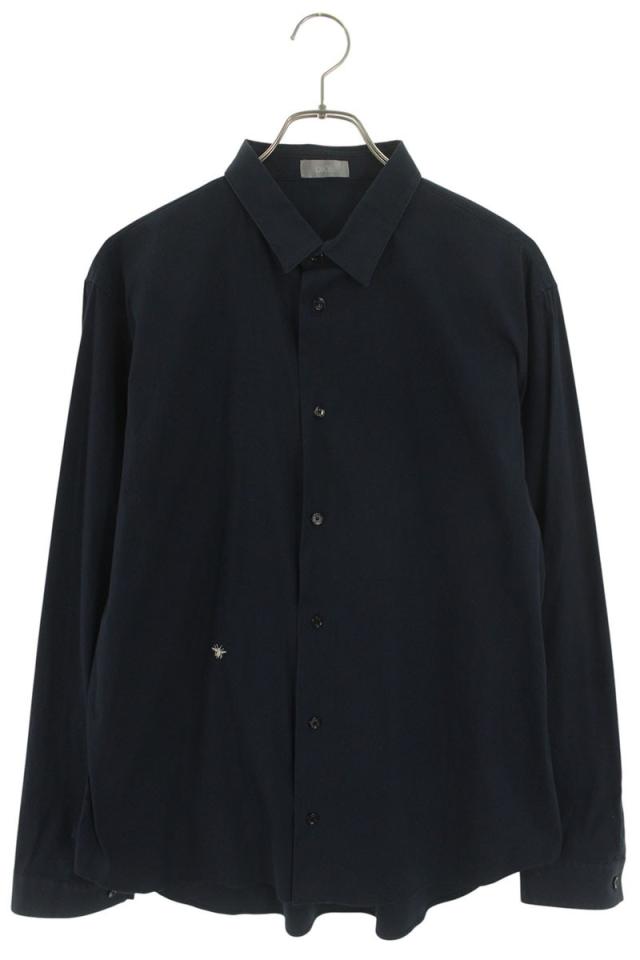 ディオール サイズ:42  DM3C518A5009 ロゴ刺繍長袖シャツ 中古 OM10