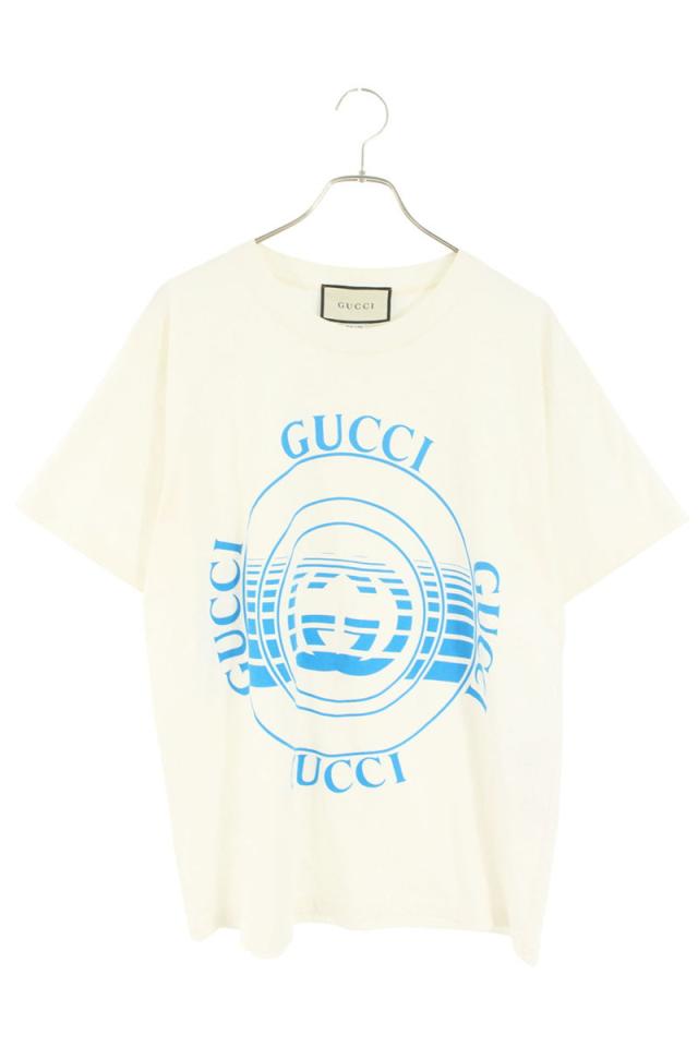 グッチ サイズ:S  616036 XJCSQ ロゴプリントTシャツ 中古 BS99