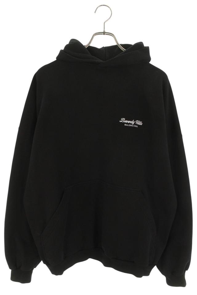 バレンシアガ サイズ:2  739024 TQVS7 BEVERLYHILLSHOODIEオーバーサイズパーカー 中古 OM10