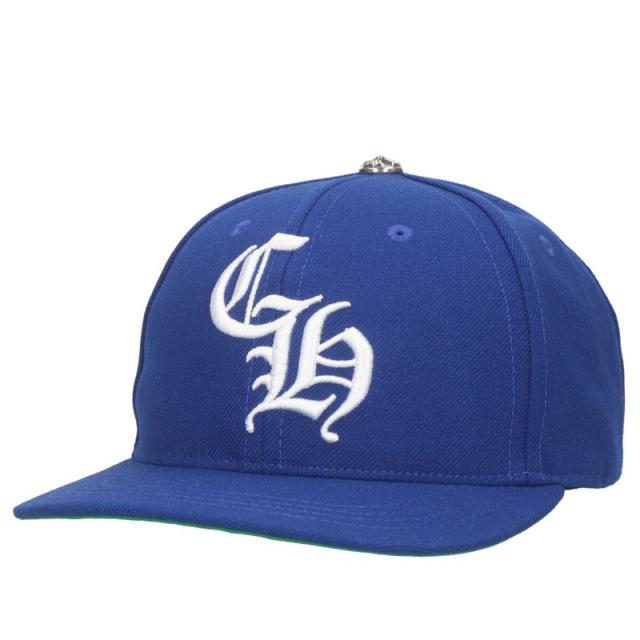 クロムハーツ サイズ:ONE SIZE  CH HAT CHロゴ刺繍ベースボールキャップ帽子 中古 SJ02