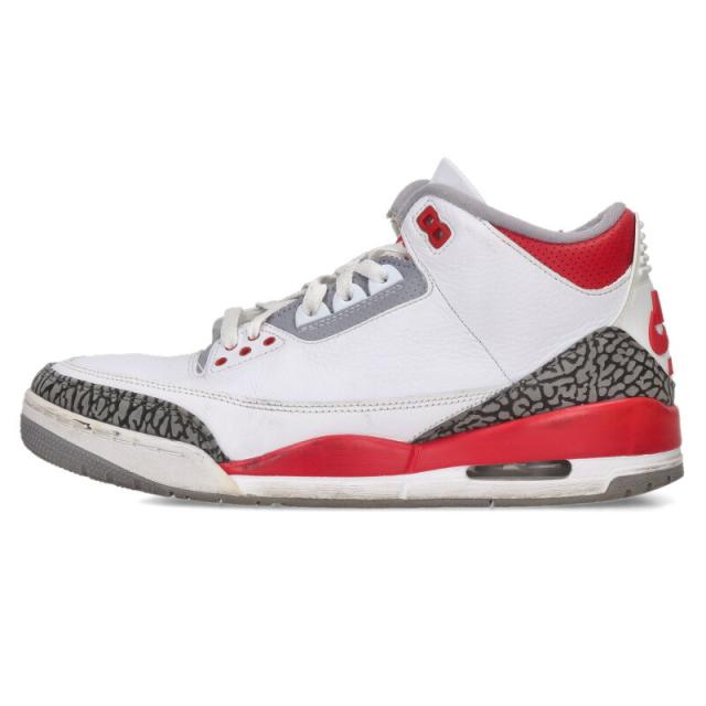 ナイキ サイズ:28cm  AIR JORDAN 3 RETRO WHITE FIRE RED DN3707-160 エアジョーダン3レトロスニーカー 中古 BS99