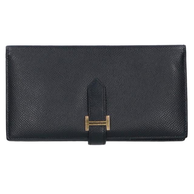 エルメス   ベアンスフレ Y刻印 G金具 ヴォーエプソン長財布 中古 GZ14