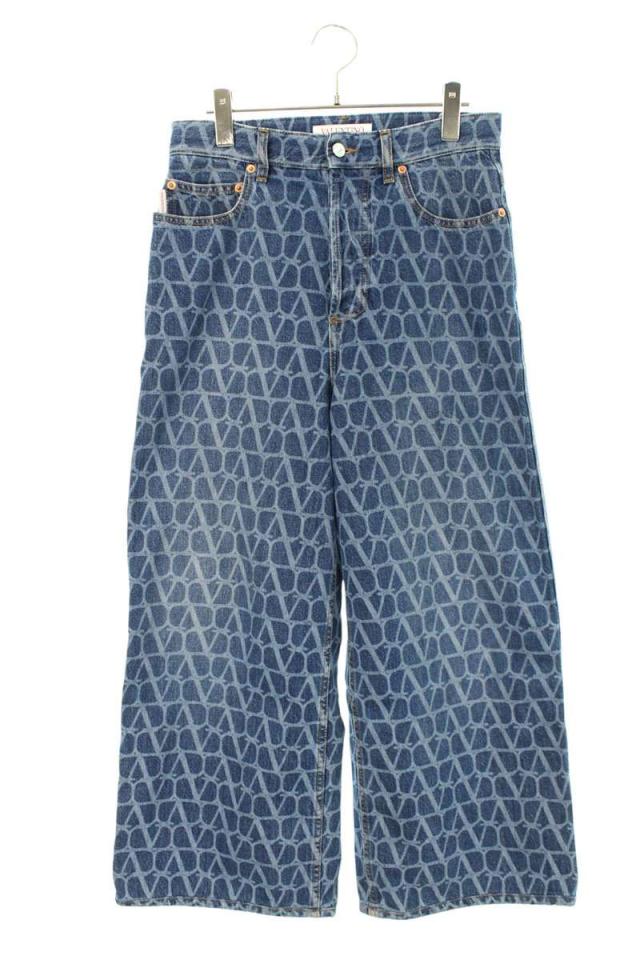 ヴァレンティノ サイズ:28インチ  4V3DE02O9WE Vロゴ総柄デニムパンツ 中古 OM10