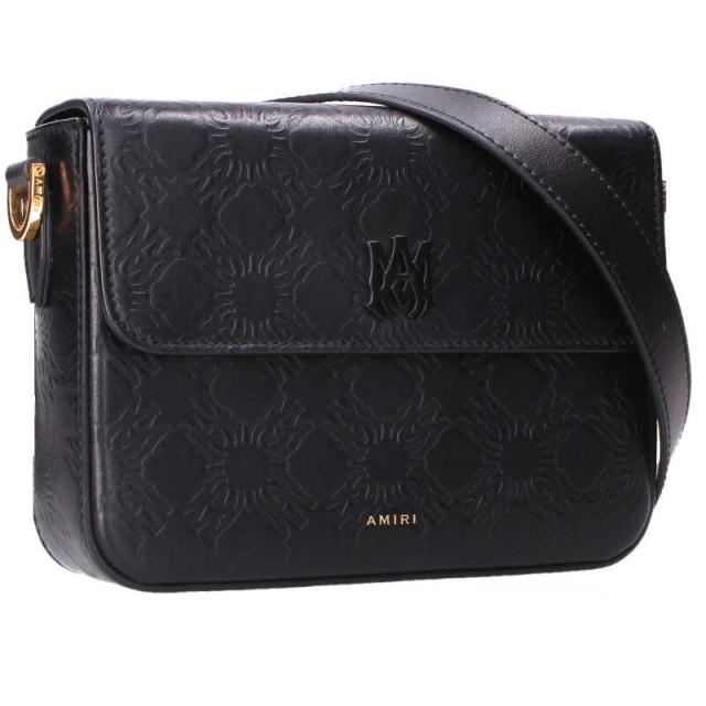 アミリ   MA QUAD MAロゴエンボス レザーショルダーバッグ 中古 BS99