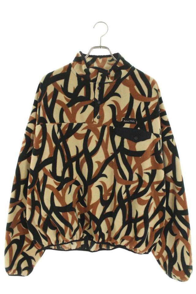 セントマイケル サイズ:XL  24AW  SM-YS1-0000-061 ハーフボタン総柄フリースブルゾン 中古 SB01