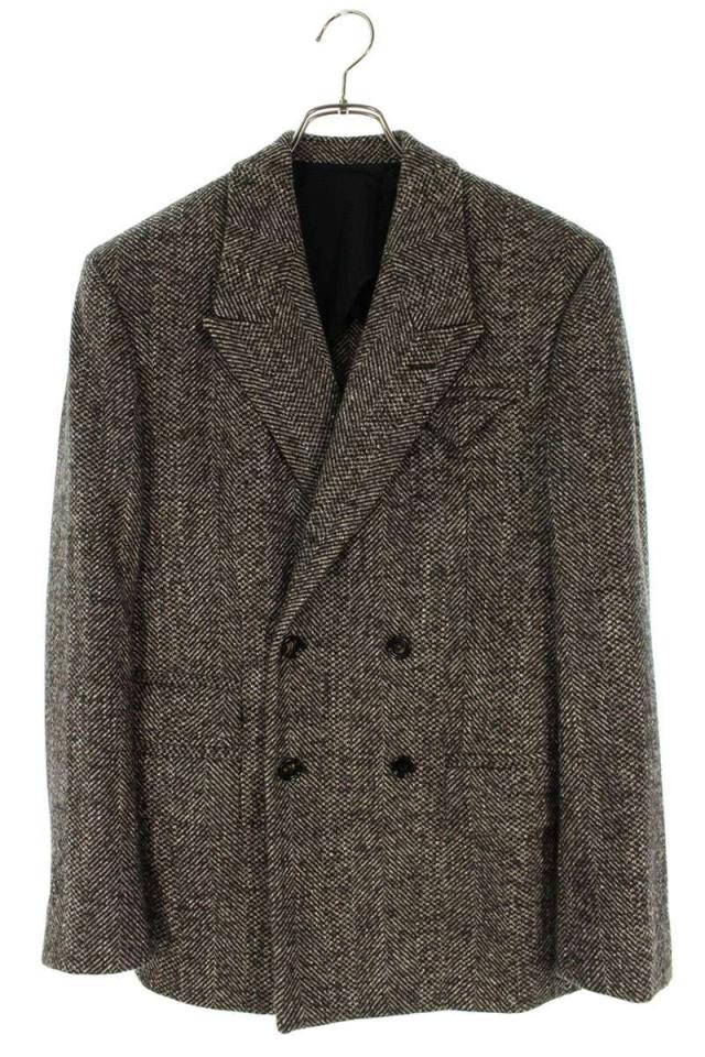 ボッテガヴェネタ サイズ:44  659592 V12N0 ヘリンボーンツイードダブルブレストジャケット 中古 BS99