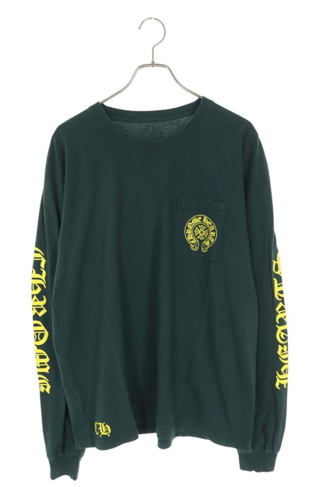 クロムハーツ サイズ:XL  CH L S 1 バックホースシュープリント長袖カットソー 中古 FK04