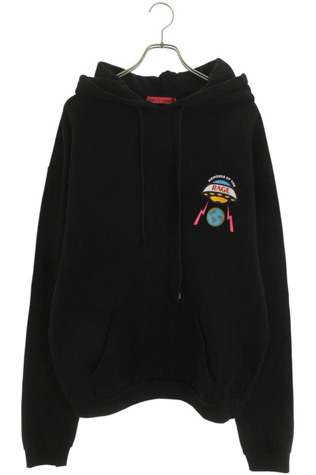 メンバーオブザレイジ サイズ:M  MTFW24HO01557 胸ロゴプリントパーカー 中古 BS99