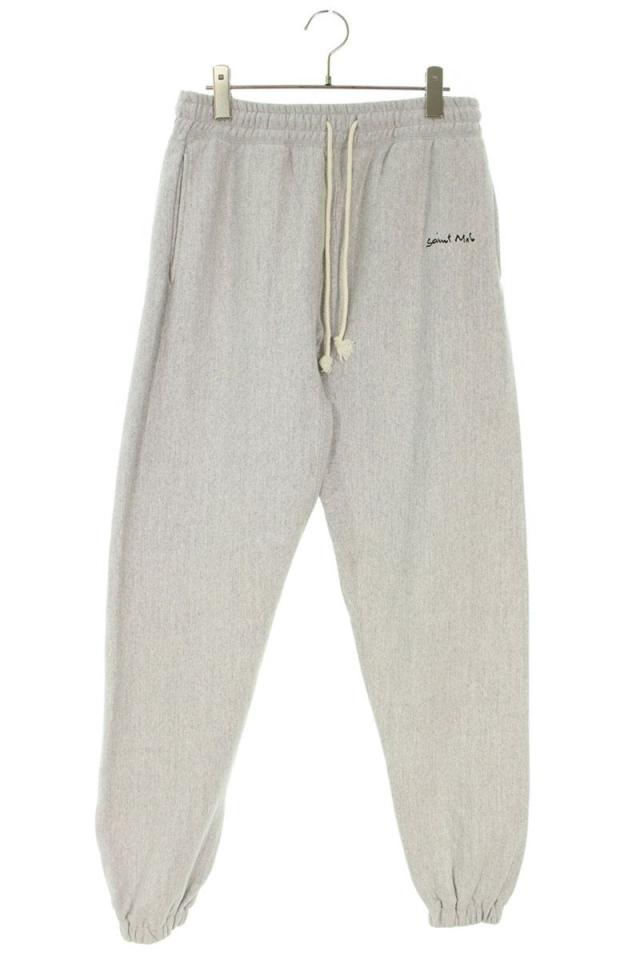 セントマイケル サイズ:M  SM-YS1-0000-051 ロゴ刺繍スウェットジョガーロングパンツ 中古 SB01