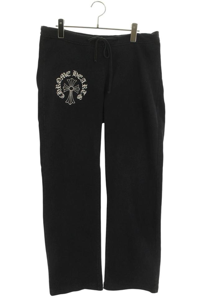 クロムハーツ サイズ:XS  OLD SWTSHRT PANTS CHクロスプリントオールドスウェットロングパンツ 中古 OK15