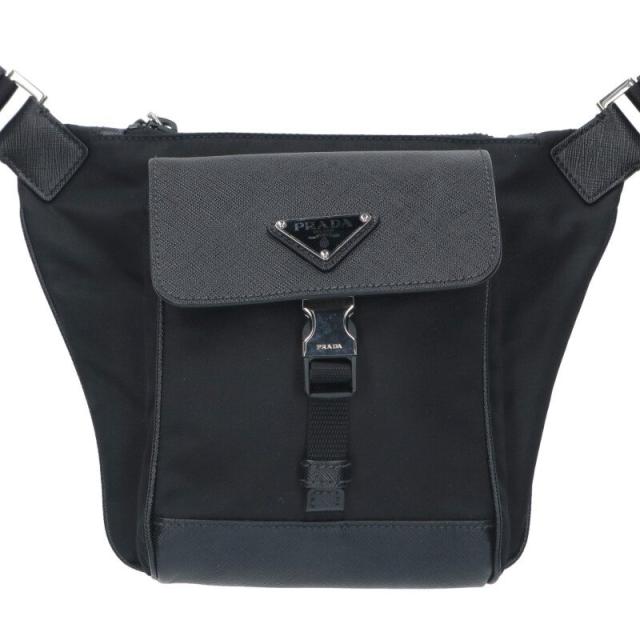 プラダ   2VH160 Re-Nylonサフィアーノレザーショルダーバッグ 中古 OM10