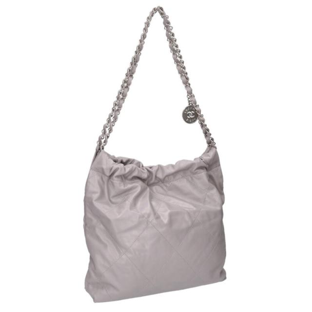 シャネル サイズ:スモール  シャネル22 スモール SV金具カーフスキン チェーンショルダーバッグ 中古 GZ14