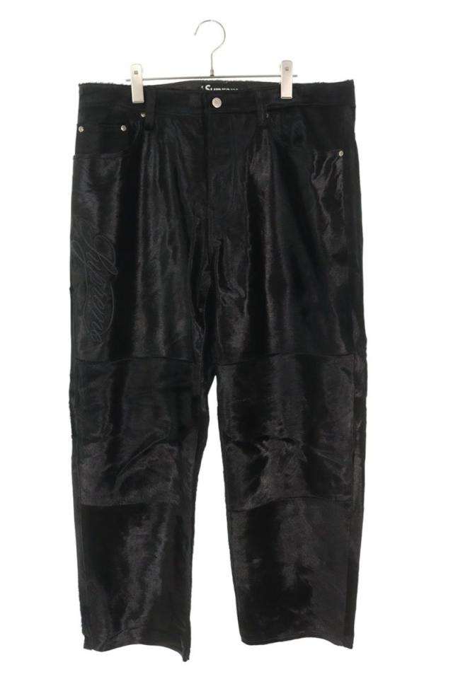 シュプリーム サイズ:36インチ  25SS  Ponyhair Loose Fit 5-Pocket Jean ポニーヘアレザーロングパンツ 中古 BS99