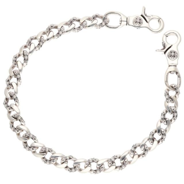 クロムハーツ サイズ:ロング  FANCY LONG-2 2クリップロングファンシー シルバーウォレットチェーン 中古 SS07