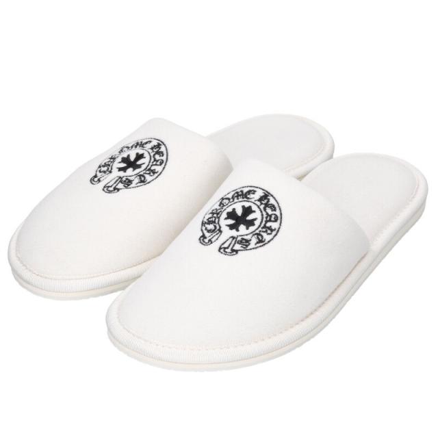 クロムハーツ サイズ:M ホースシュー刺繍ホテルスリッパ 中古 SS07