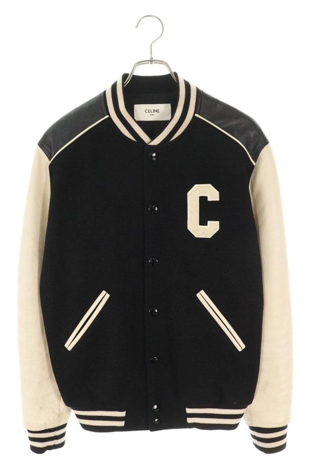 セリーヌ サイズ:48  2V56D896C Cロゴワッペンテディジャケットブルゾン 中古 SS13