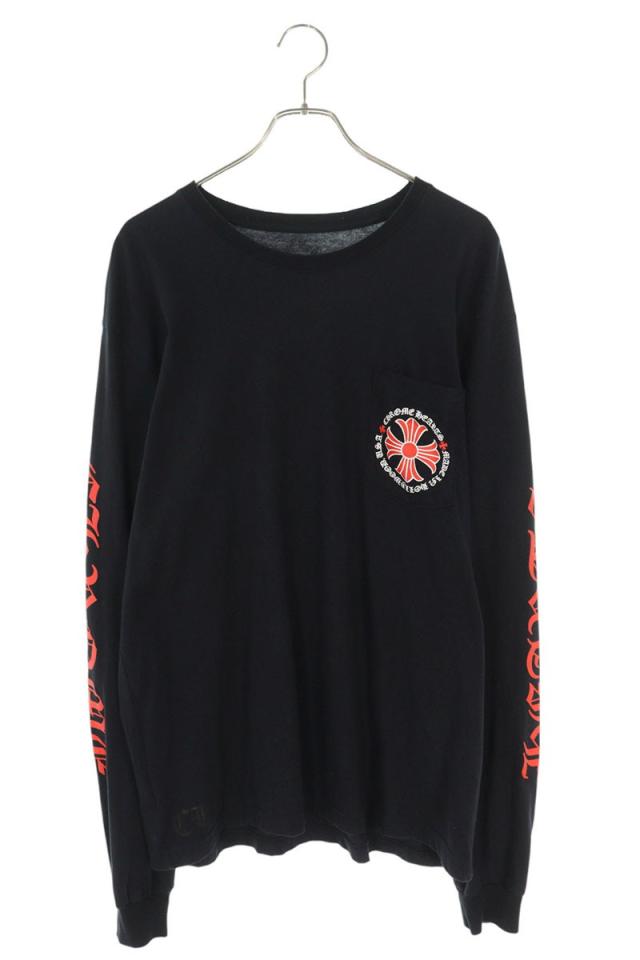 クロムハーツ サイズ:XL  CH L S  1 CHプラスバックプリント長袖カットソー 中古 SS07