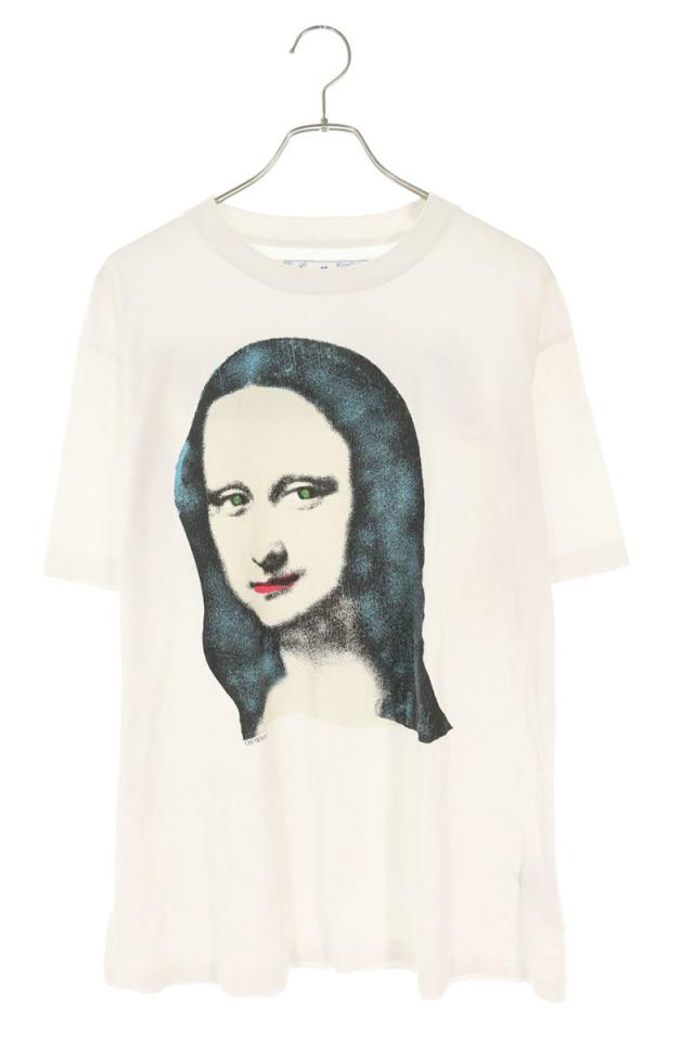 オフホワイト サイズ:XS  OMAA038E20JER010 モナリザプリントTシャツ 中古 BS99