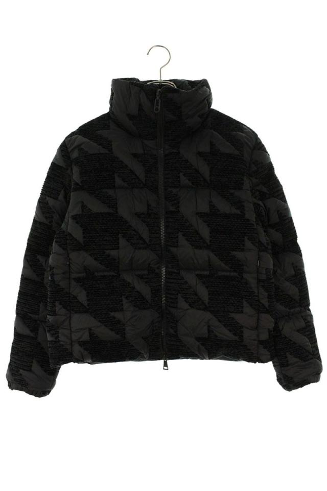 モンクレール サイズ:0  EVANDRA 千鳥格子デザインショートダウンジャケット 中古 OM10