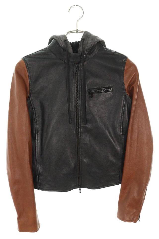 ディーゼル サイズ:38 フード付きレザージャケット 中古 BS99