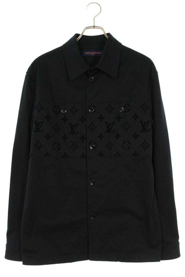 ルイヴィトン サイズ:S  RM241MQ FUG HQB45W モノグラムフロックカジュアルコットンオーバー長袖シャツ 中古 SS13