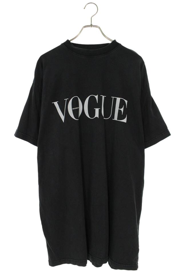 バレンシアガ サイズ:2  787349 TRVL8 VOGUEオーバーサイズTシャツ 中古 SB01