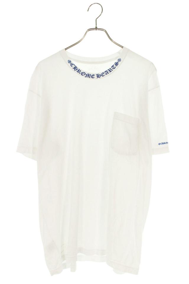 クロムハーツ サイズ:XL  CH T-SHRT 1 ネックロゴTシャツ 中古 OS06