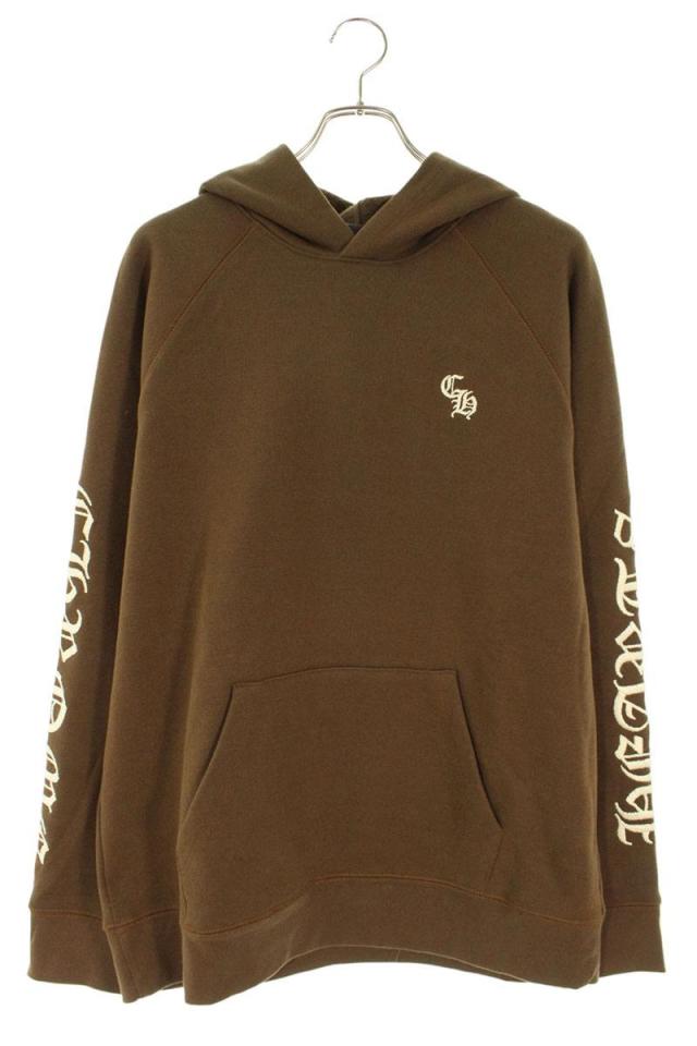 クロムハーツ サイズ:XL  SLO RIDE CHロゴ刺繍プルオーバーパーカー 中古 SJ02