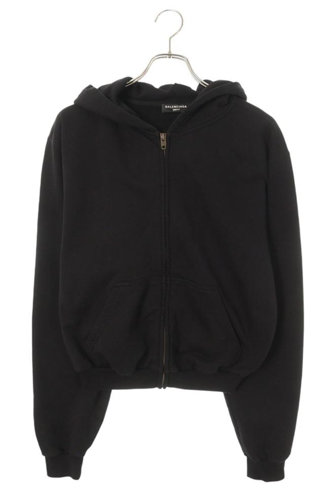 バレンシアガ サイズ:S  22SS  697949 TMVC2 ロゴタブジップアップパーカー 中古 OM10