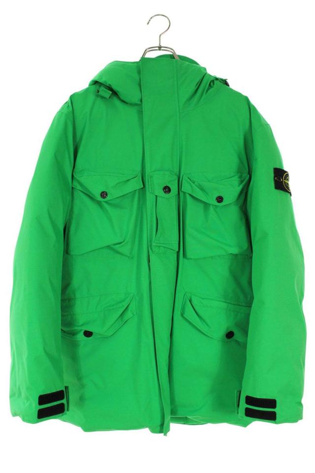 ストーンアイランド サイズ:M  751540330 リップストップゴアテックスロングダウンジャケット 中古 FK04